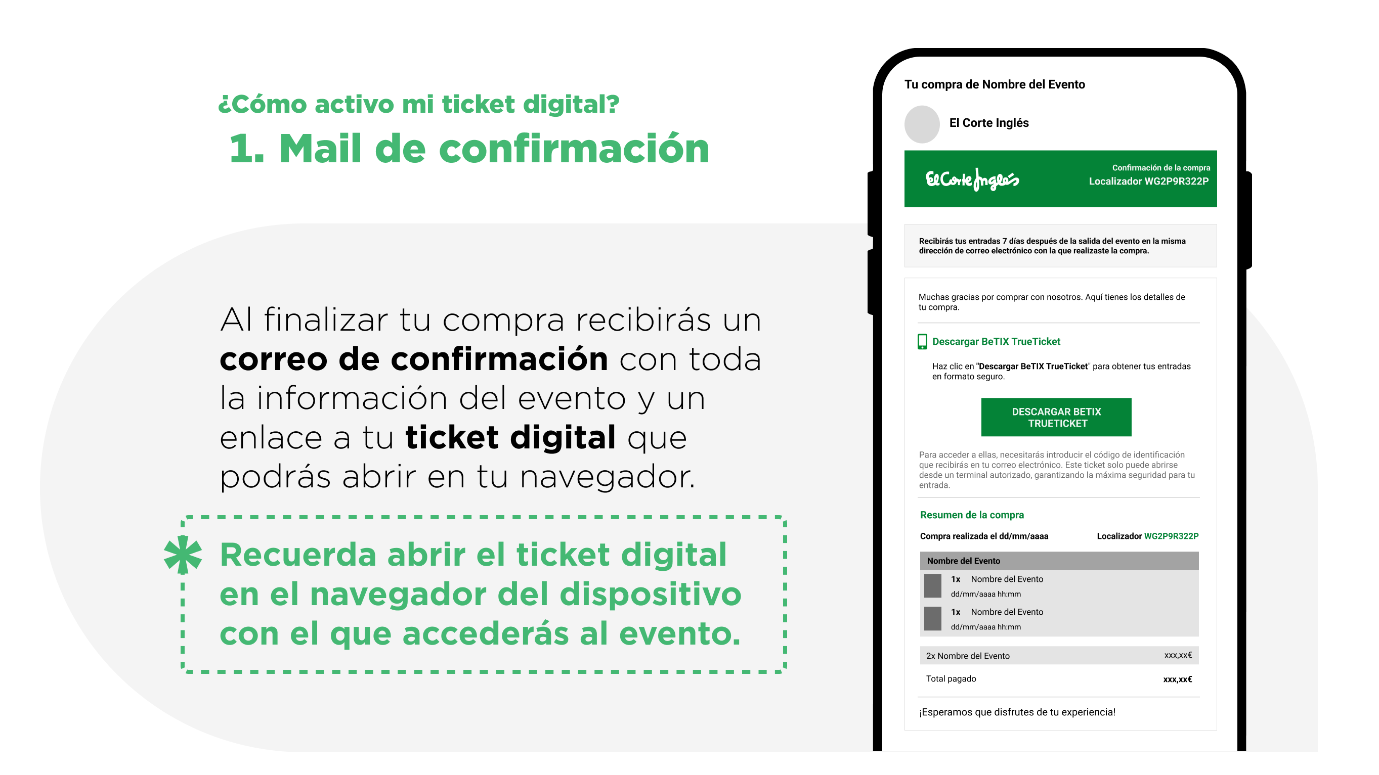 Ticket Digital | Entradas el Corte Inglés